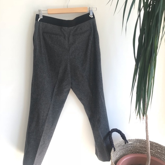 Celine | Pants & Jumpsuits | Celine Gray Wool Cropped Pants | Poshmark